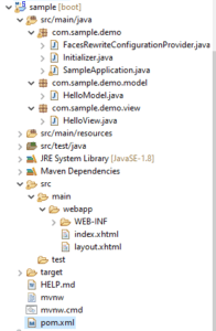Primefaces Spring Boot Hello World Example - Primefaces Tutorial